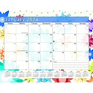 2024 Monthly Spiral-Bound Wall/Desk Calendar - 12 Months Desktop/Wall Blotter Calendar/Planner - (Edition #01)