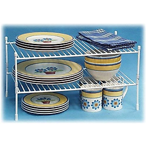 Grayline Panacea 40183, 2 Large Stackable Shelves, White