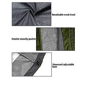 Little Donkey Andy Women’s Lightweight Waterproof Rain Jacket Outdoor Windbreaker Rain Coat Shell for Hiking, Travel Black XS