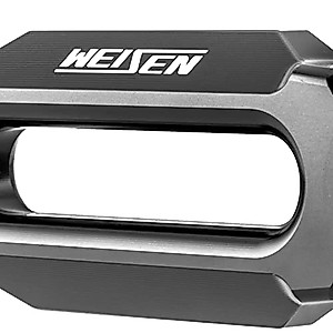 WeiSen ATV 4 7/8" Aluminum Winch Fairlead for 2000-3500 LBs, Synthetic Rope Hawse Fairlead 124MM for ATV Winches
