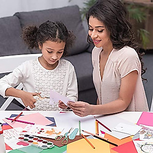 3 Pieces Sewing Embroidery Stork Scissors with 3 Pieces Leather Scissors Cover, Small Stainless Steel Crane Shape Scissors for Manual Sewing Handicraft DIY Tool