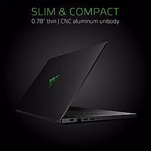 Razer Blade 15 Gaming Laptop: Intel Core i7-9750H 6 Core, NVIDIA GeForce GTX 1660 Ti, 15.6" FHD 144Hz, 16GB RAM, 256GB SSD, CNC Aluminum, Chroma RGB Lighting, Thunderbolt 3, 9th Gen i7-9750H