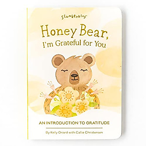Slumberkins 14" Kin & Board Book | Promotes Gratitude, Respect & Sharing | Social Emotional Tools for Ages 0+ (Honey Bear Kin & Board Book)