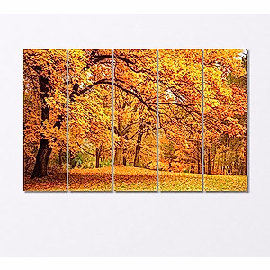 Autumn Landscape Canvas Print 3 Panels / 36x24 inches