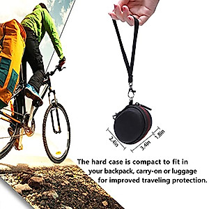 LTGEM Hard Storage Earbud Case for Beats Studio Buds True Wireless Noise Cancelling Earbuds or Sony WF-1000XM4 Industry Leading Noise Canceling Truly Wireless Earbud Headphones - Black