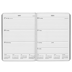 Harbor Desk Weekly Planner 2024 - Leida Pine - 8x5.5"