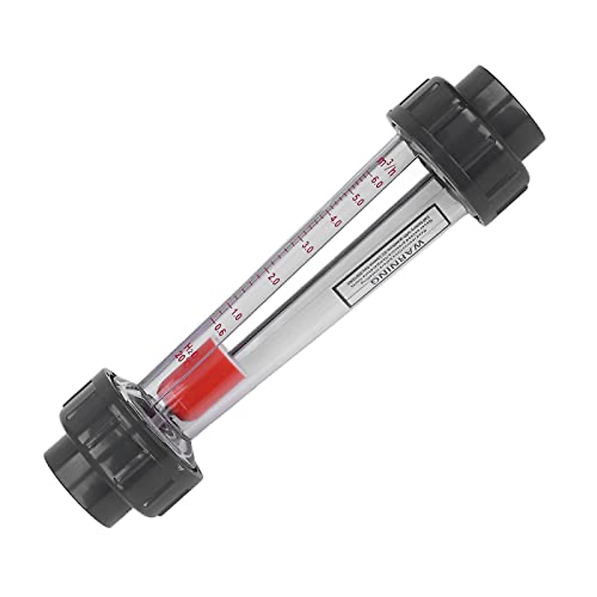 Water Meter, Liquid Meter High Accuracy ABS Plastic Tube Design 0.6‑6mh Water Flowmeter