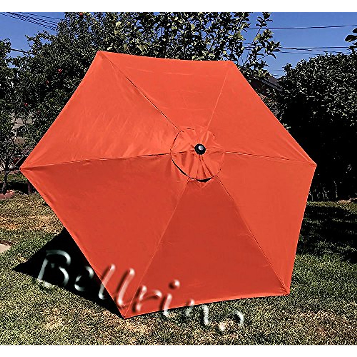 BELLRINO DECOR Replacement BRICK STRONG & THICK Umbrella Canopy for 9ft 6 Ribs BRICK (Canopy Only)