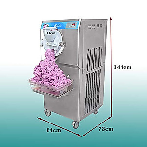 Kolice Commercial Bravo Italy Gelato Hard Ice Cream Machine, Italian Water Ice Machine, Street Food Machine- ETL Certificate, High Production: 23-27gallon/hour