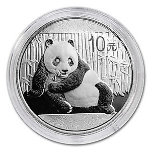 1989 - Present (Random Year) 1 oz Silver Chinese Panda Coin (in Capsule) Brilliant Uncirculated with Certificate of Authenticity ¥10 Yuan BU