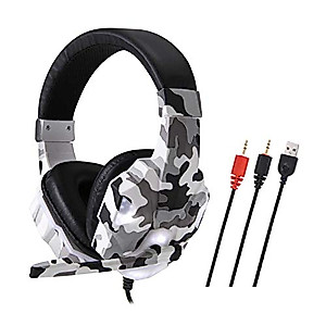 Camouflage PS4 Headset Bass Gaming Headphones For PC Mobile Phone
