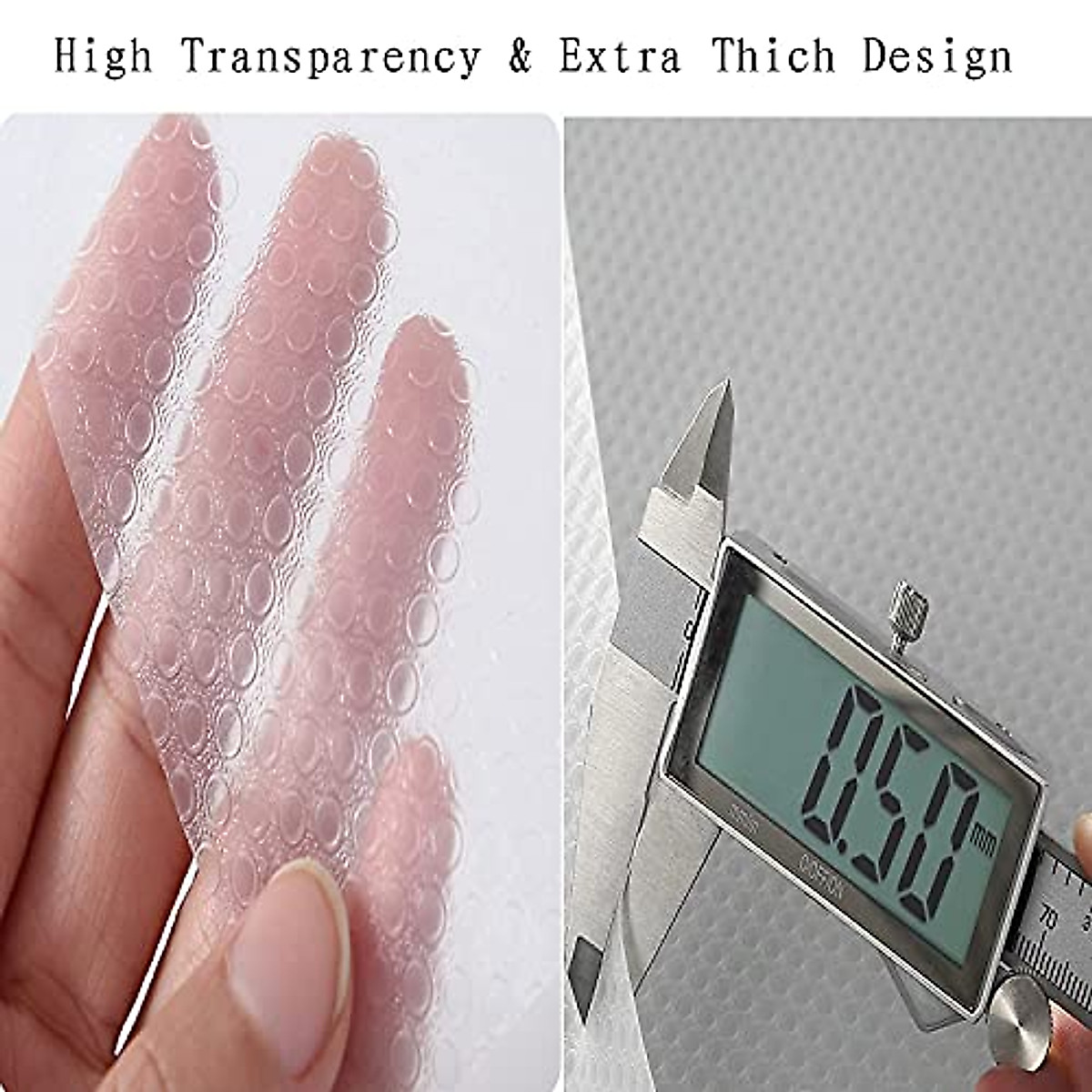 Wibiutry Shelf Liner Kitchen Drawer Mats, Non Adhesive EVA Material Refrigerator Liners with Waterproof Durable Strong Grip Fridge Mats for Cupboard, Cabinet, Drawer Liner,13.7X59 Inches，4Pack