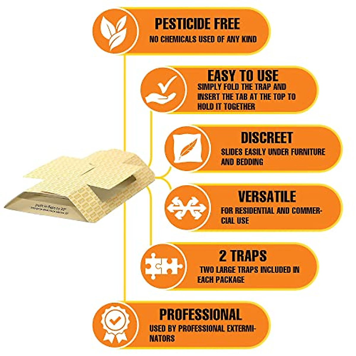 Harris Natural Cricket Glue Traps with Irresistible Lure (2-Pack)