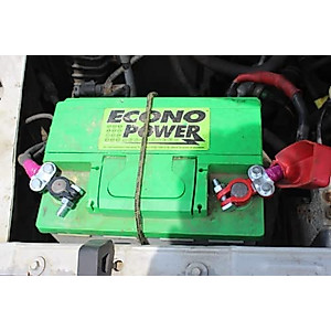 EACCESSORIES EA Universal Negative (-) & Positive (+) Battery Cable Terminal Top Post Connectors Clamps (Durable&Adjustable Quick Release Assortment Set Kit) for Car Truck Van Boat Yacht RV Automotive