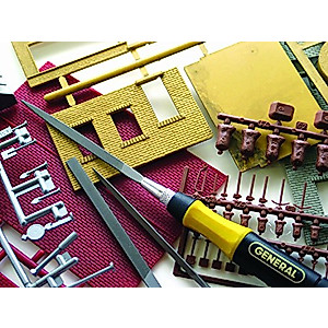 General Tools 707475 Swiss Pattern Needle File Set, 12-Piece, Black, Set of 12 and Handle