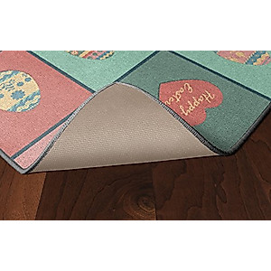 Brumlow Mills Pastel Easter Print Indoor or Outdoor Area Rug for Living Room, Dining, Kitchen Rug, Bedroom or Doorway Mat, 2'6" x 3'10"