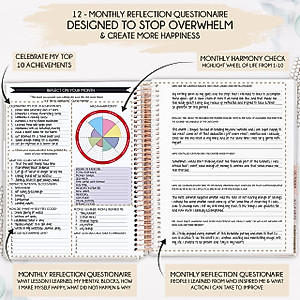 Manifestation Planner - Undated Deluxe Weekly & Monthly Life Planner to Achieve Your Goals, A 12 Month Journey to Increase Productivity, Organizer & Gratitude Journal & Stickers - B5 (10.1"x7.2")