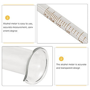 Hemoton Vinometer for Wine 0-25% Hydrometer Meter Tester for Measuring The Percentage of in Wine