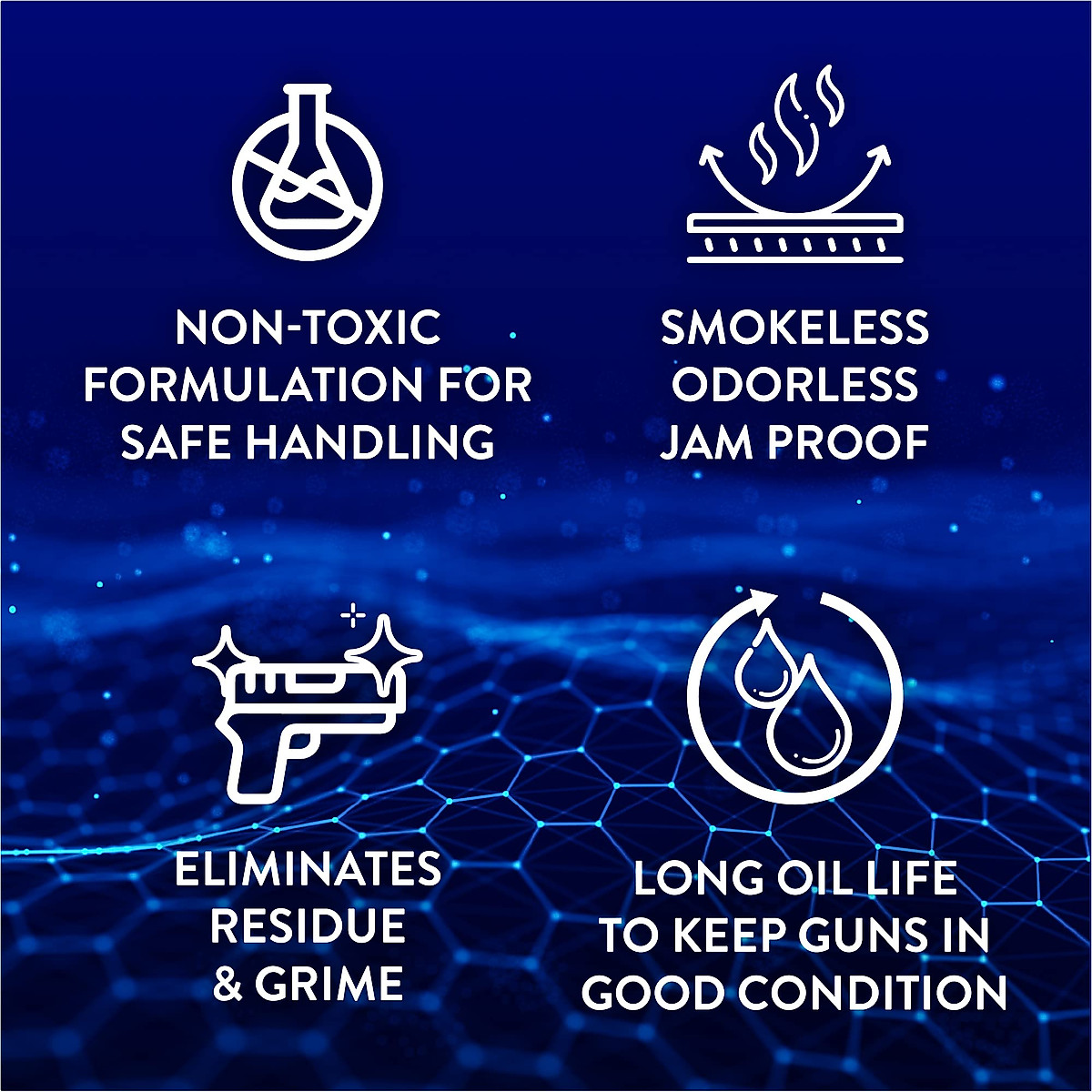 AtomOil Gun Oil for Gun Cleaning Kit | Gun Cleaner, Lubricant, and Protectant | Non-Toxic, Odorless Formulation for Safe Handling | Gun Accessories and Gun Cleaning Supplies | 4 Fl Oz. Bottle