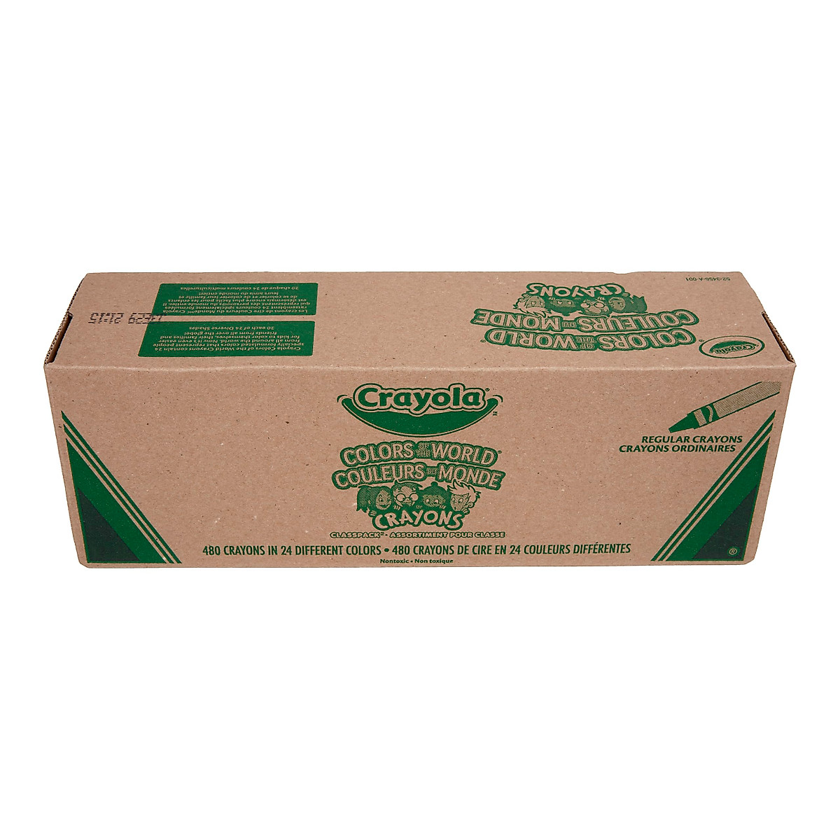 Crayola Colors of The World (480 Count), Skin Tone Crayons Bulk, Classroom Supplies, Styles Vary