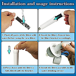 Molgoc Water Bottle Filter Replacement for Brita BB06,fit Brita Hard sided,Sport and Stainless Steel Bottle (10 Count) by Molgoc.