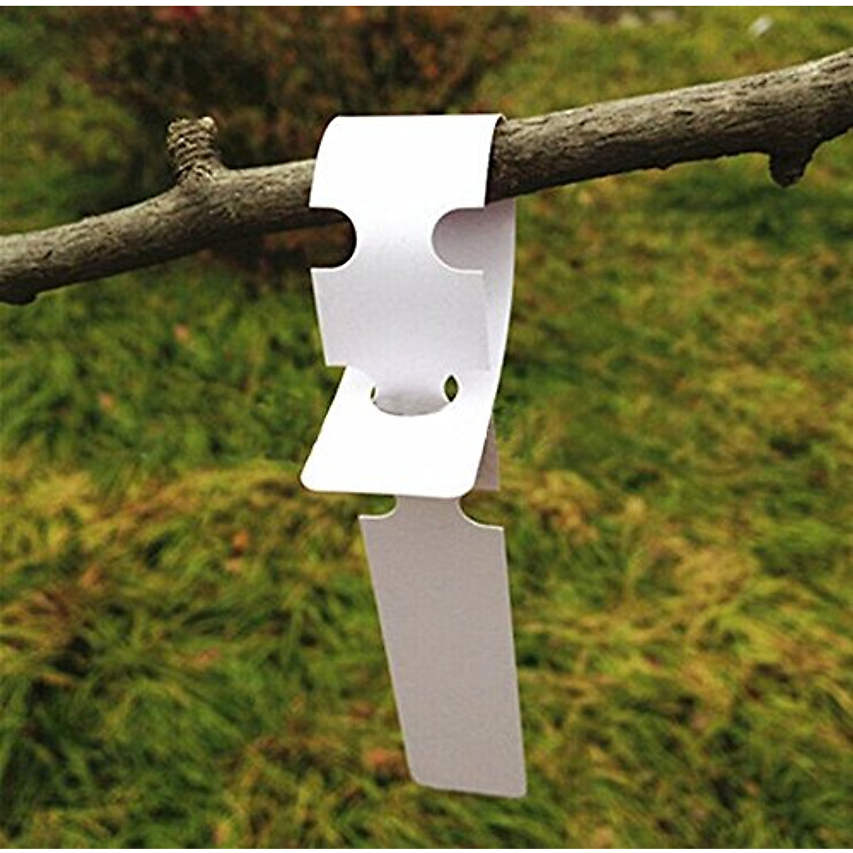 KINGLAKE 200 Pcs White Plastic Plant Tree Tags Nursery Garden Lables 2x20cm Wrap Around Hanging Tags Nursery Garden Stakes Large Writing Surface