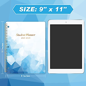 Student Planner 2024-2025 - Monthly and Weekly School Planner 2024-2025 with Stickers, July 2024 - June 2025, 9" x 11", Academic Planner - Blue