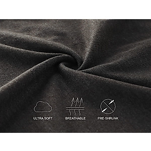 KNQR Men's Casual Retro Slim Fit Workout Gym Muscle Running Tank Top Undershirts Sleeveless Shirts H.Charcoal/Rusty L