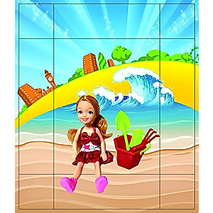 BETTINA Mini Fashion Doll, 5 Inches Dress-Up Doll, with Small Accessories Aged 3+ (Beach Girl)