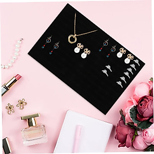 Cabilock 3pcs Jewelry Box Foam Sponge Earring Organizer Sponge Tray Cabinet Earring Selling Organizer Sponge Earring Display Holder Usa Fancy Dress Window Valance Necklace Prom Travel