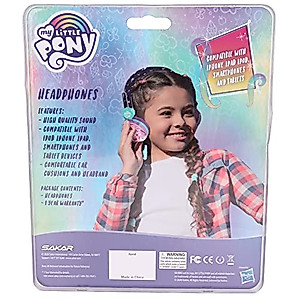 My Little Pony Over The Ear Headphones | Soft and Cushioned Ear Pieces to Fit Any Size, Adjustable Headband, Great Sound, Purple