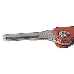 Tungyi Daily Pocket Folding Utility Knife with 10 Replaceable Quick Change Blades, Ultra Compact and Lightweight (Orange)