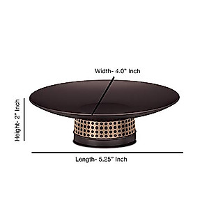 nu steel Selma Decorative Steel Bar Soap Dish Tray for Bathroom Vanities, Countertops, Pedestals, Kitchen Sink - Store Hand Soap, Pumice Bars, Sponges, Scrubbers - Copper & Oil Rubbed Bronze