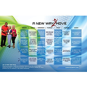 Premium, Senior Exercise DVD System- 5 DVDs + Resistance Band + Balance Exercises + Nutrition Guide + 3 Bonus Gifts. All Exercise for Seniors are Shown Both Standing and Seated in Chair Exercise for