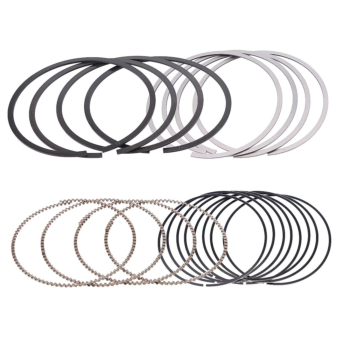 Vorally Engine Piston Ring Set STD Size Replacement for 2011 2012 2013 2014 2015 2016 Hyundai Elantra 1.8L Kia Forte Soul 2.0L Piston Rings Replace 23040-2E000 230402E000 23040-2E001