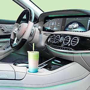 ENCOOL 24 oz Insulated Tumbler with Lid and Straw, 100% Leakproof Travel Coffee Mug, Stainless Steel Coffee Tumbler, Keeps Cold for 24 Hours or Hot for 8 Hours, Car Cup Holder Friendly (Fairy)