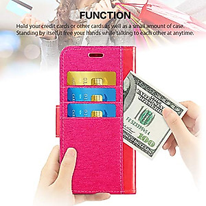 for Gigaset GS195 Case, Oxford Leather Wallet Case with Soft TPU Back Cover Magnet Flip Case for Gigaset GS195 (6.18”)