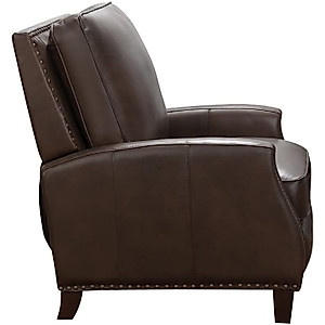 BarcaLounger Melrose Transitional Recliner Lounge Chair with footrest Extension 7-3155 in Ashford Walnut All Leather 5625-87 - Curbside Delivery