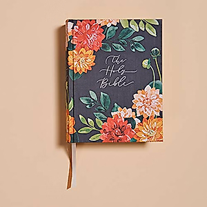 CSB Notetaking Bible, Hosanna Revival Edition, Dahlias Cloth Over Board, Black Letter, Single-Column, Journaling Space, Reading Plan, Easy-to-Read Bible Serif Type