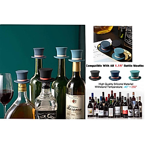 Ubrand 9NAT Silicone Magic Cap Bottle Stopper, Acrylic