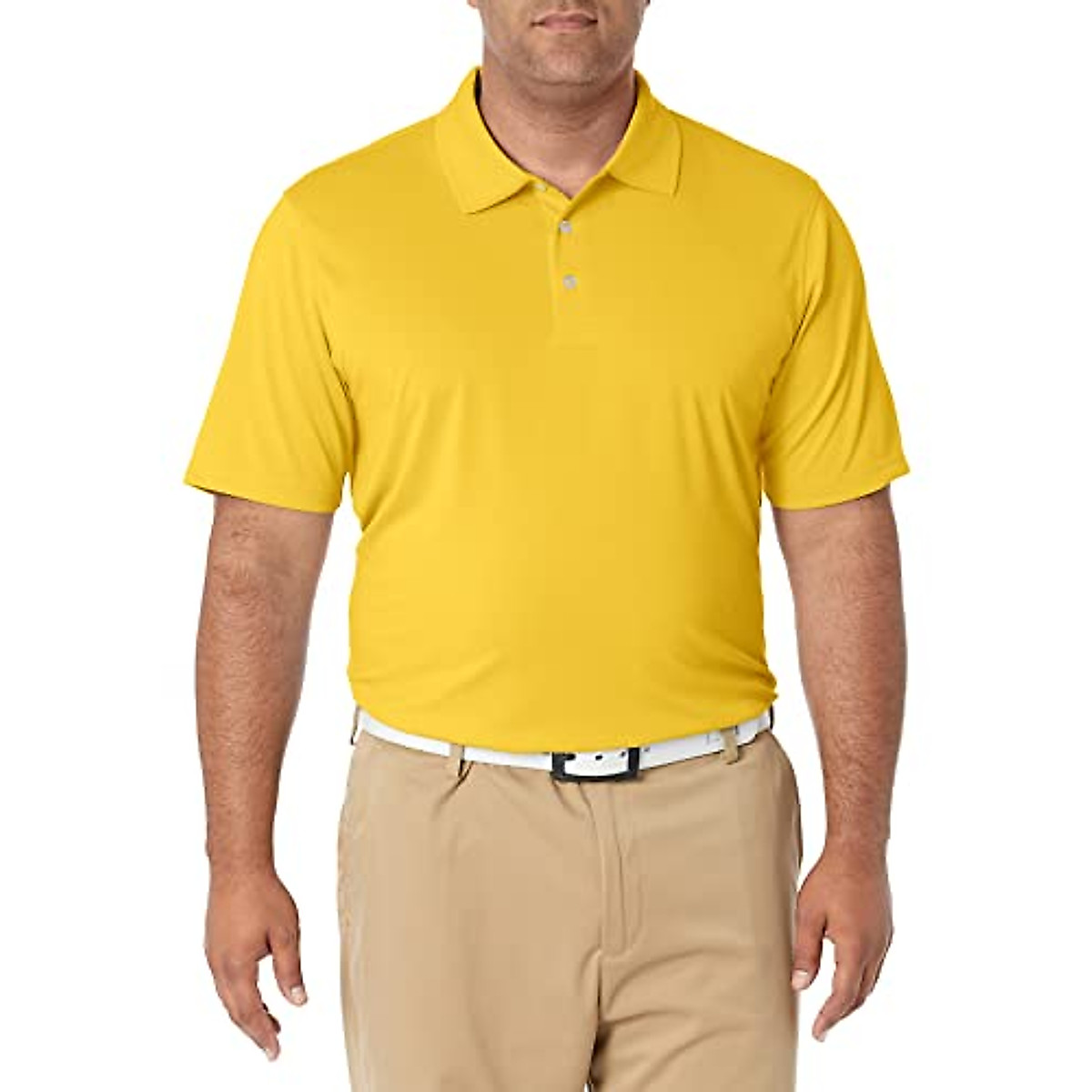 Amazon Essentials Men's Regular-Fit Quick-Dry Golf Polo Shirt (Available in Big & Tall), Golden Yellow, XX-Large