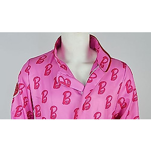 WanXiaoFeng Movie 80s Workout Pink Jumpsuit Costume Women Cosplay Outfit Kids Clothes (Style 1-Kids, X-Large)