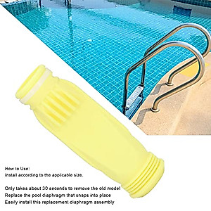 RvSky Garden Supplies 2Pcs Pool Cleaner Diaphragm Replacement with Retaining Ring Cleaning Flexible Parts Supplies