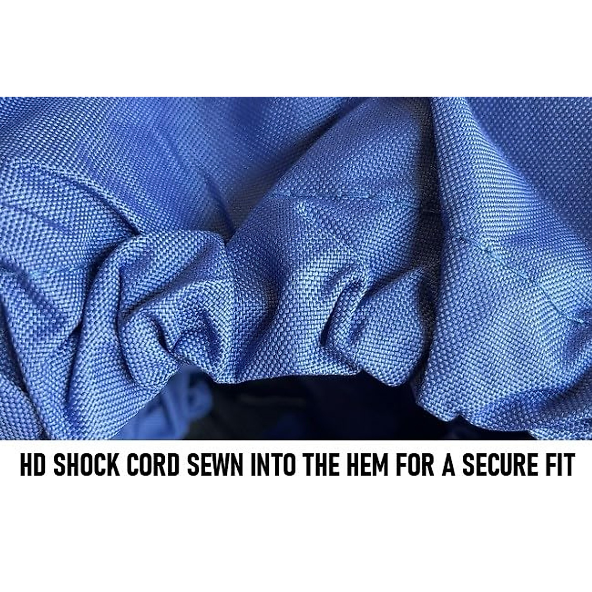 Vortex Direct Royal Blue 24' Ultra Pontoon/Deck Boat Cover, Elastic, Strap System, Fits 22'1" to 24' Long Deck Area, Up to 102" Beam