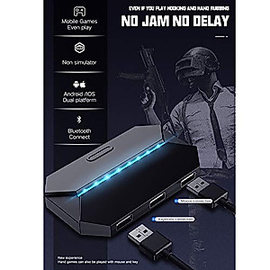 Fauge Gaming Converter Keyboard Mouse Battle Dock Support USB HUB Splitter Throne for IOS Android Gaming