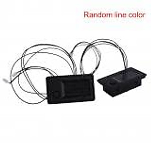 Yuhoo Solar Lantern Top Battery Box, Solar Light Replacement Top, Solar Lantern Panel Accessories Lid Lights Bulb Replacement Part for Garden Lawn Patio Yard (Black), free size