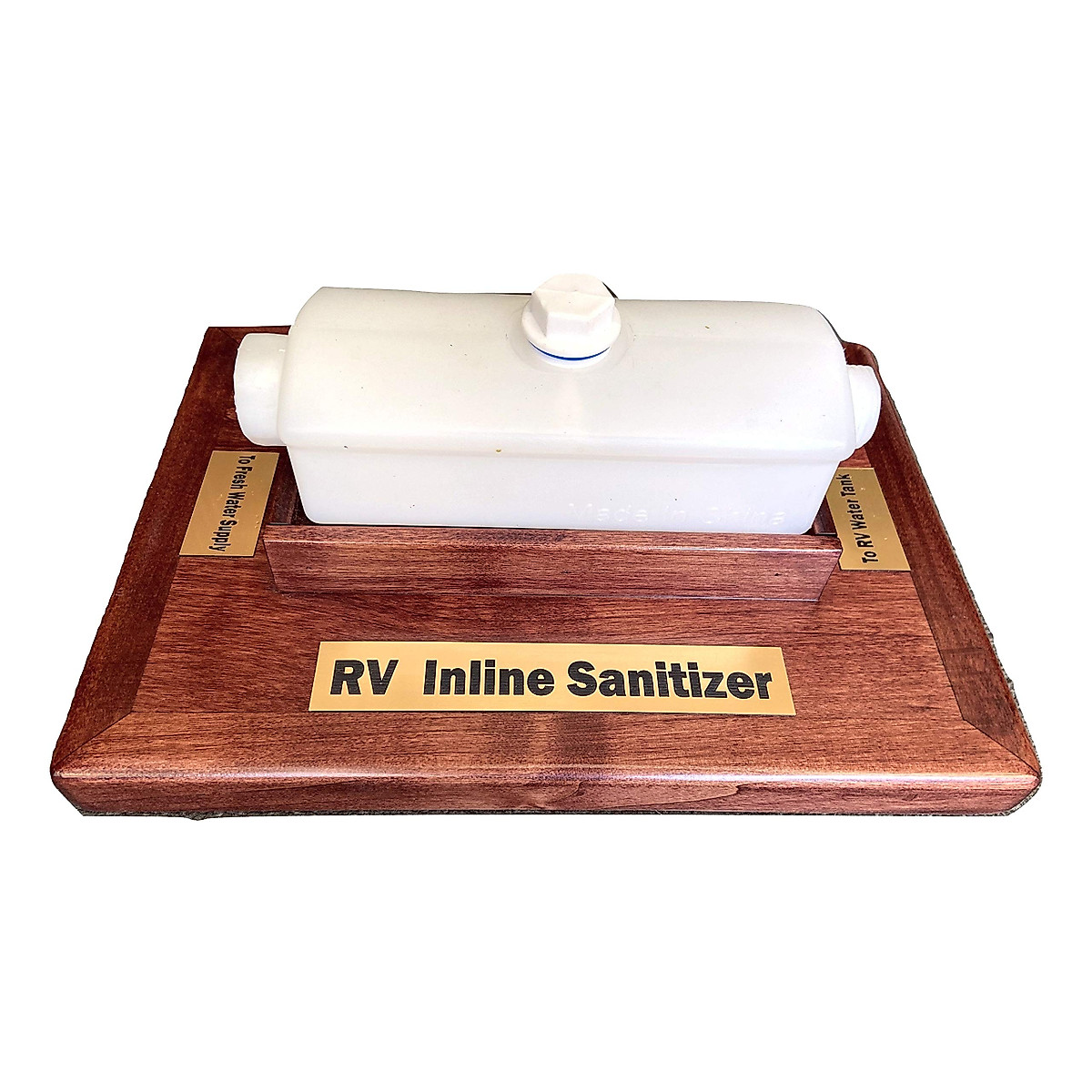 RV Inline Sanitizer - The Easiest way to HELP YOU disinfect your RV Fresh Water Tank, NO MESS, NO MOVING PART, just connect with the Hose and add Bleach