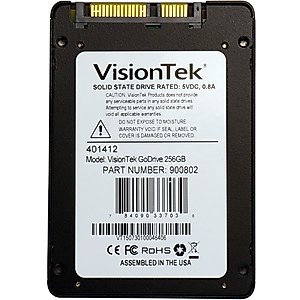 VisionTek 256GB 7mm SATA III Internal 2.5-Inch Solid State Drive - 900802
