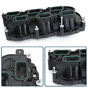 MITZONE Intake Manifold with Gasket Compatible with 2011-2018 Jeep Dodge RAM Chevy 3.6L V6 Vehicles Grand Cherokee Wrangler Journey Grand Caravan Town Country Replace 05184199AF