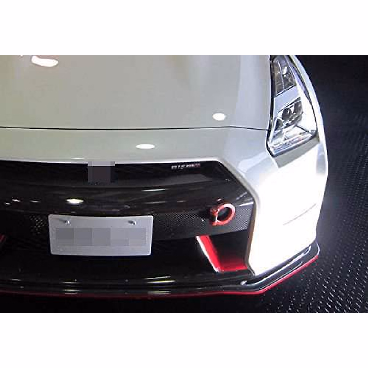 iJDMTOY Red Track Racing Style Tow Hook Ring Compatible with Nissan 370Z GT-R Juke Infiniti G37 Q50 Q60 QX60 QX70 etc, Made of Lightweight Aluminum